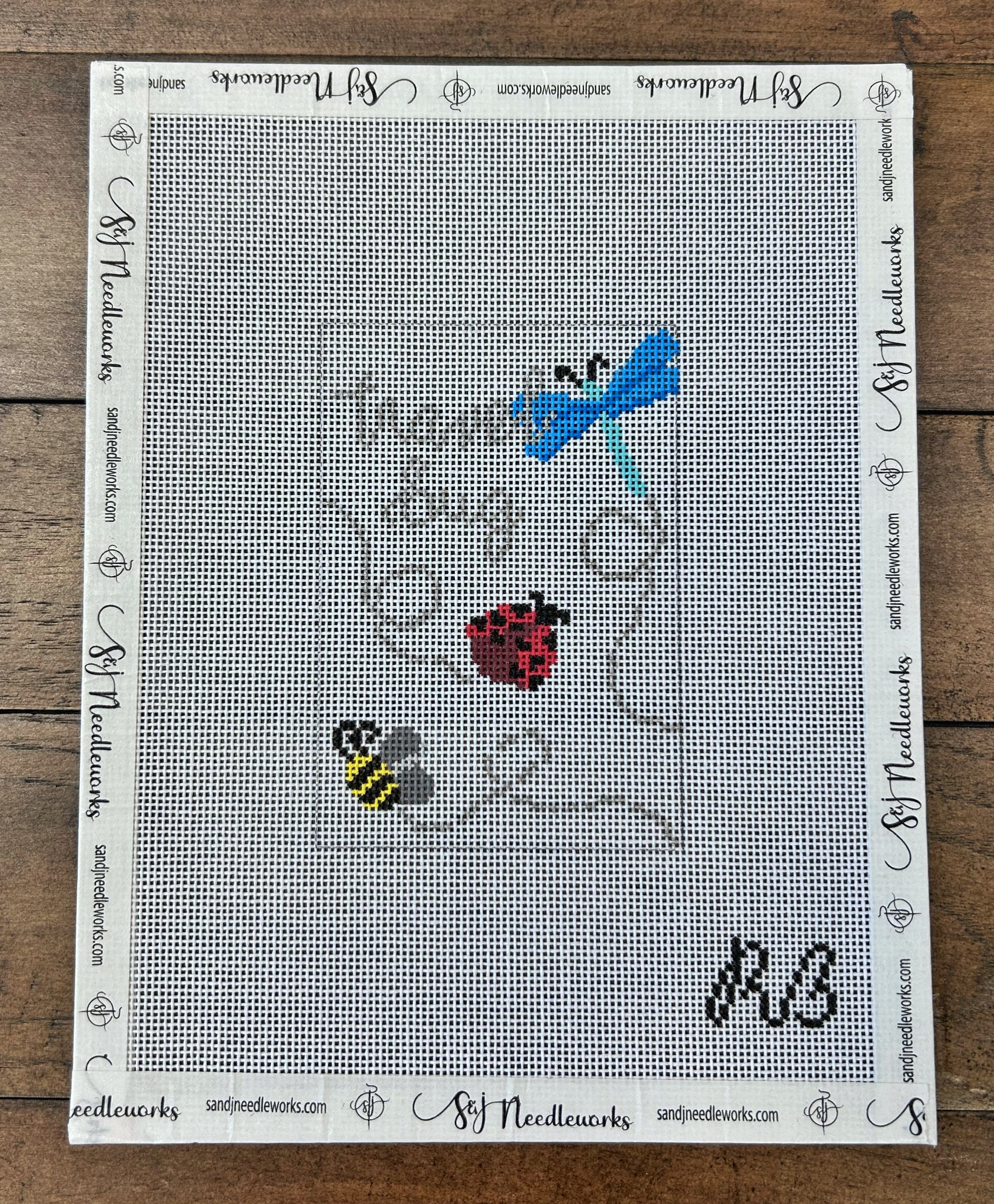Travel Bug - Passport Cover - Rachel Barri - Needlepoint Canvas – S & J ...
