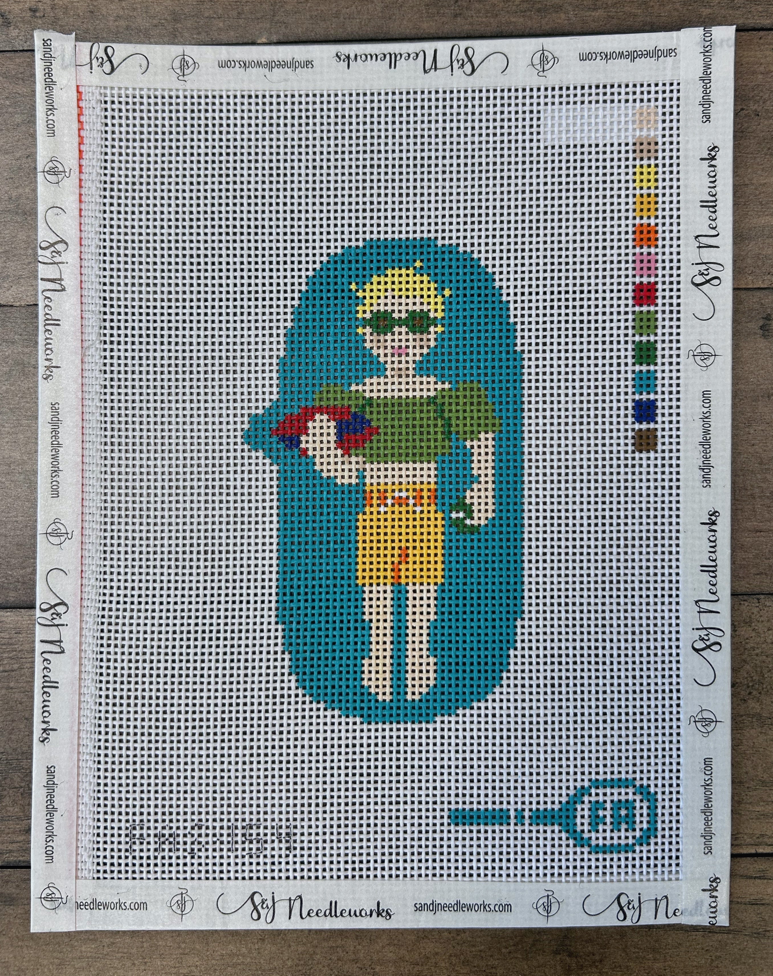 Toddler Pool Rat - Boy - Frances Abel - Needlepoint Canvas 13 mesh – S ...